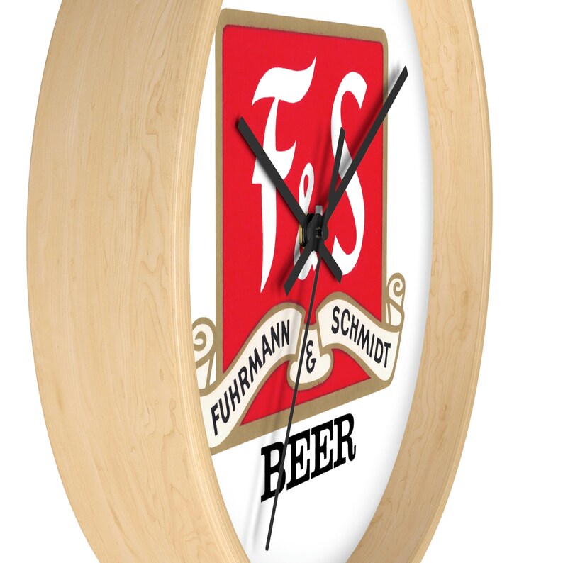 F&S BEER Wall Clock, Historic Fuhrmann and Schmidt Brewery, Shamokin PA ...