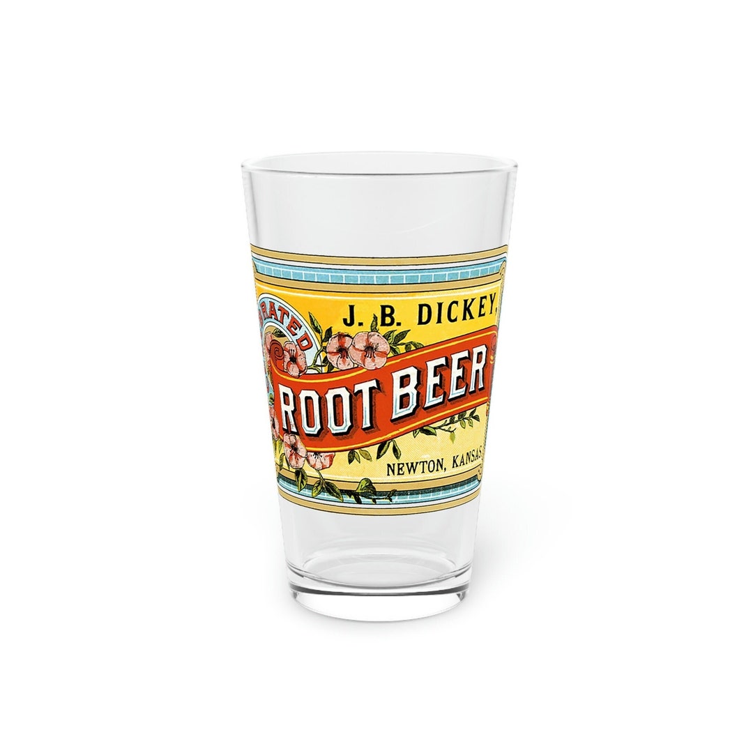 DICKEY'S FAMOUS Root Beer Drinking Glass, Newton, Wichita, Harvey ...