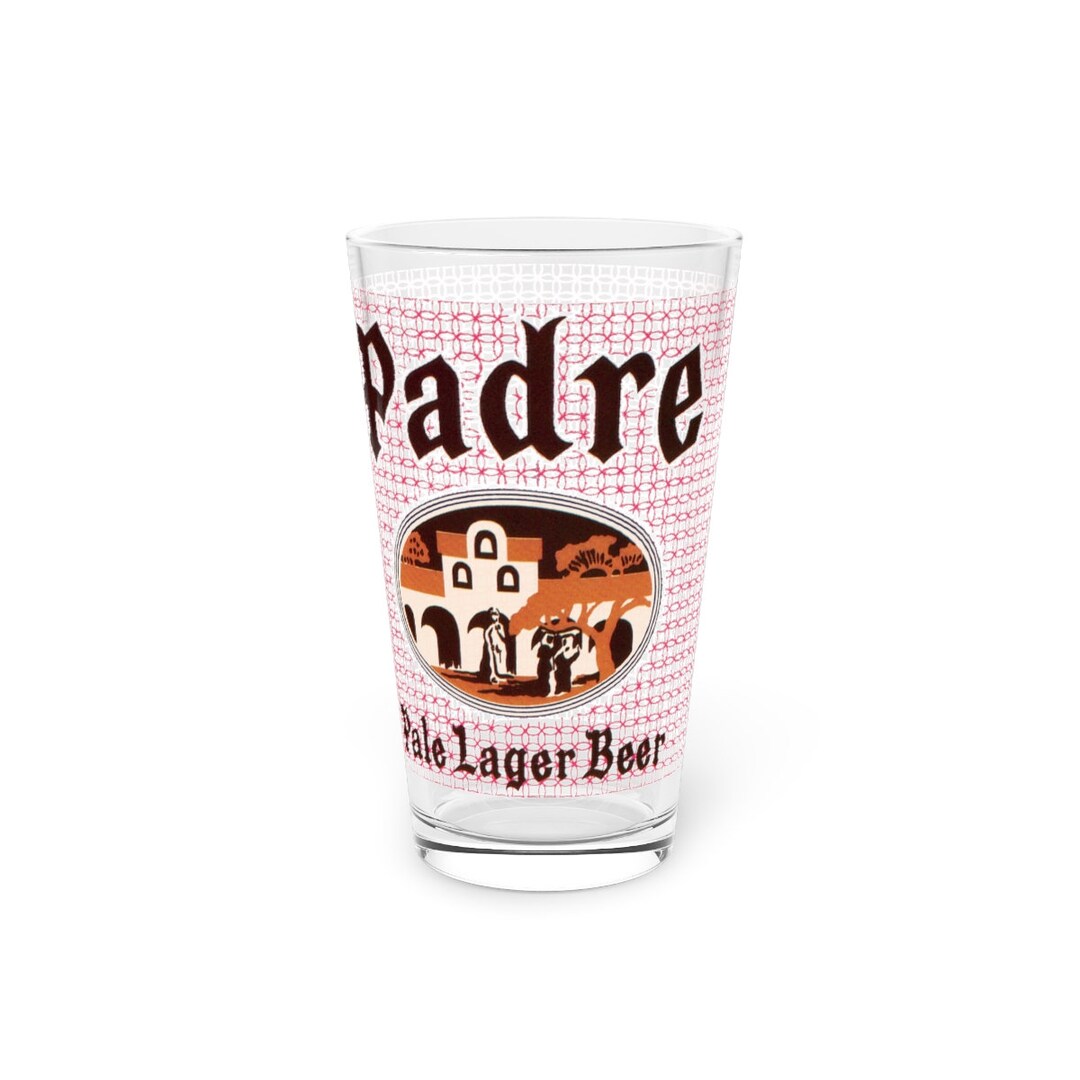 Padre Pale Lager Beer, Maier Brewing Pint Glass, Los Angeles CA - Etsy