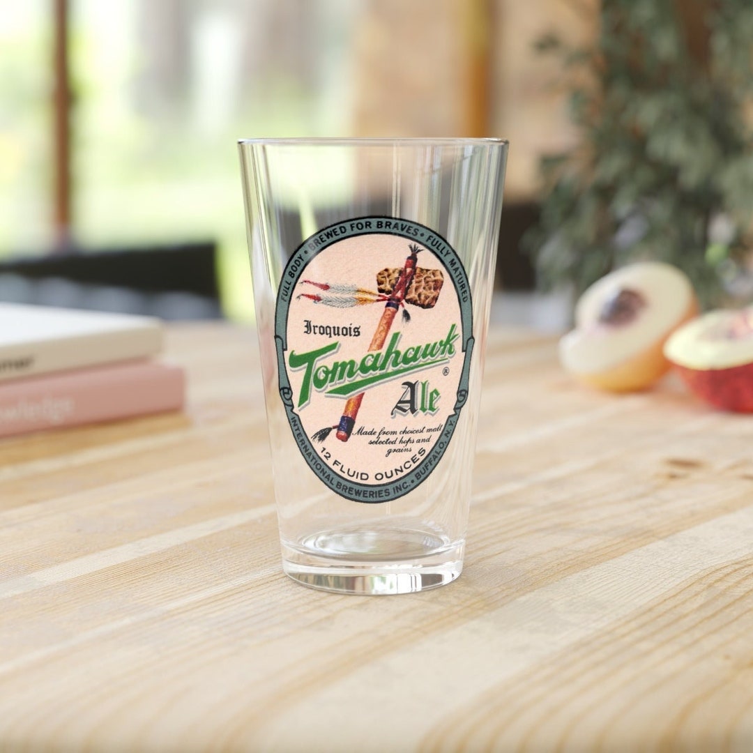 Tomahawk Ale Pint Glass, International Breweries Beer, Buffalo NY - Etsy