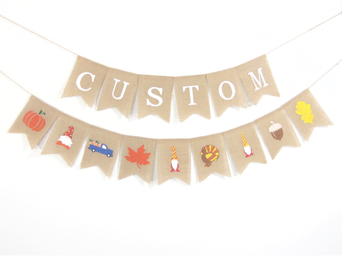 Happy Thanksgiving Banner, Thanksgiving Decorations, Thanksgiving ...