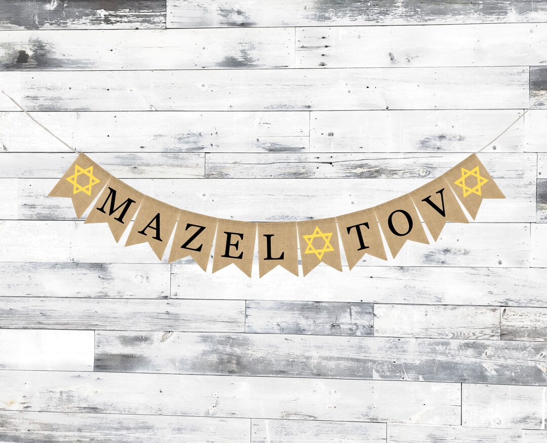 Custom Mazel Tov Banner, Bar Mitzvah Decorations, Bar Mitzvah Decor ...