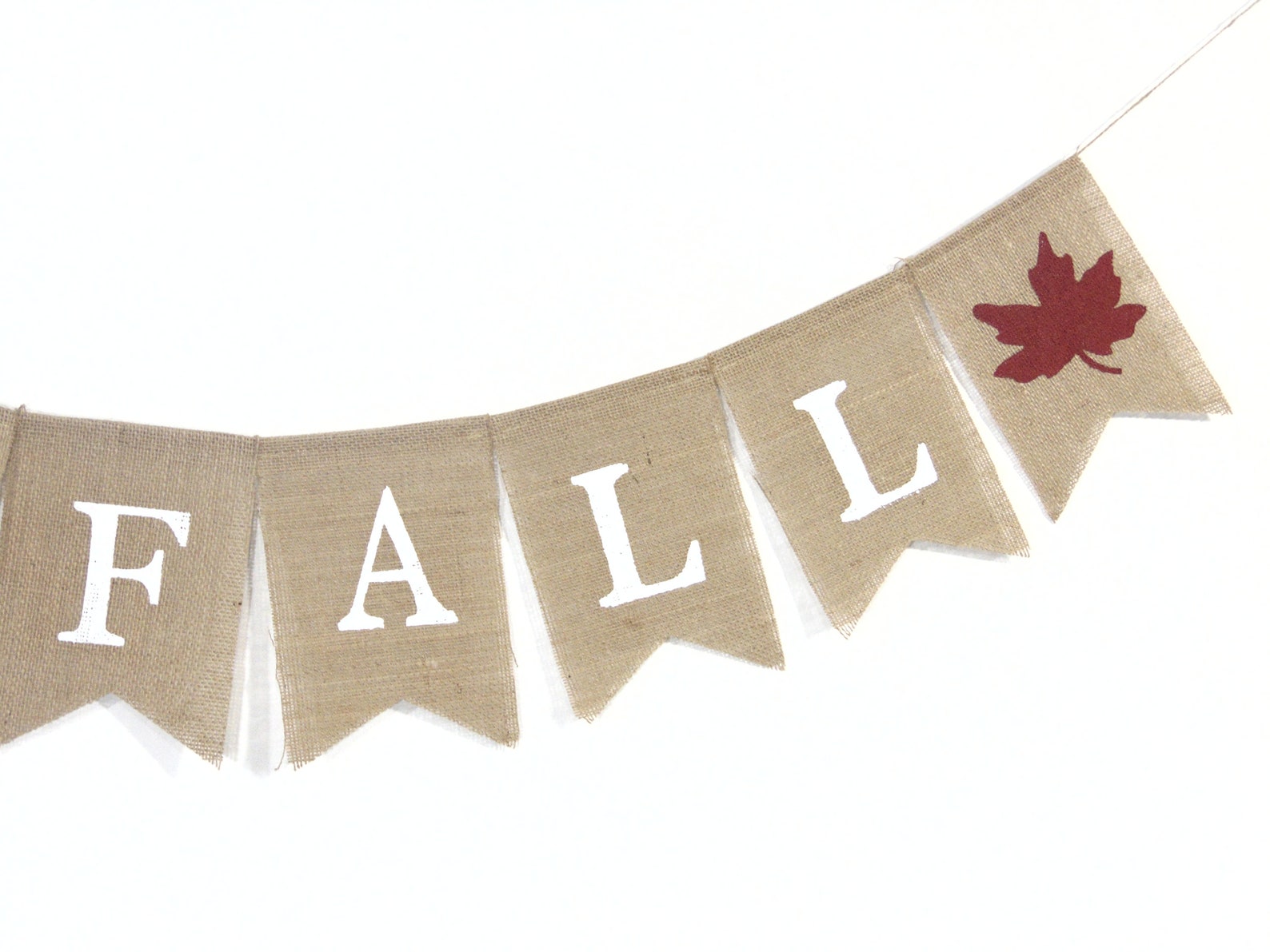 Hello Fall Burlap Banner Fall Decorations Autumn Burlap - Etsy