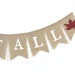 Hello Fall Burlap Banner, Fall Decorations, Autumn Burlap Banner, Hello ...
