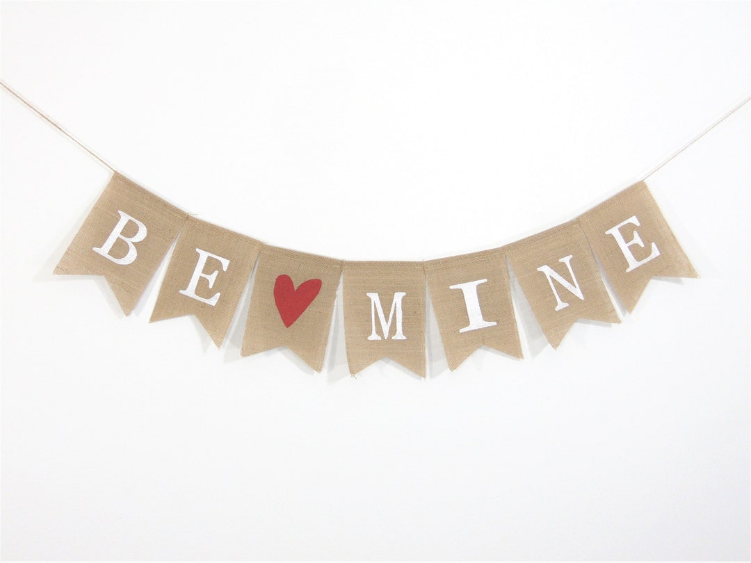 Be Mine Banner, Valentines Day Decor, Happy Valentines Day Banner ...