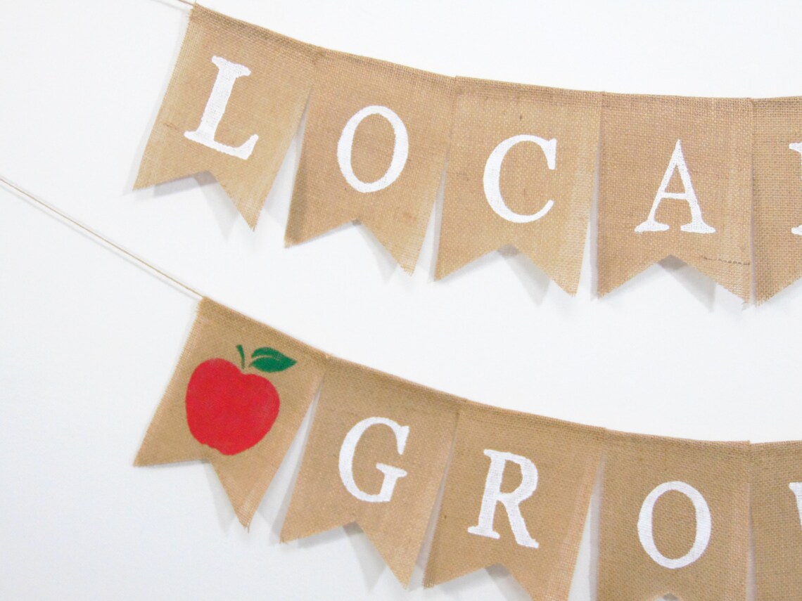 Locally Grown Banner, Locally Grown Baby Shower, Locally Grown ...