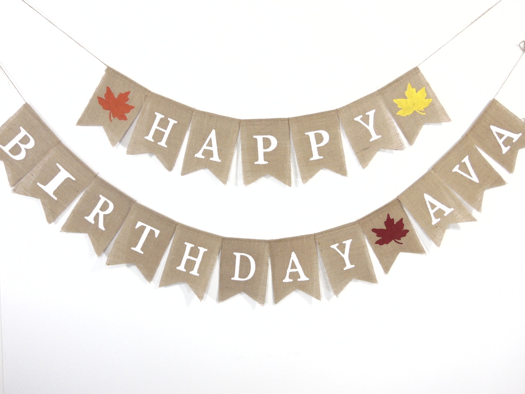 Fall Birthday Banner, Fall First Birthday, First Birthday Banner ...