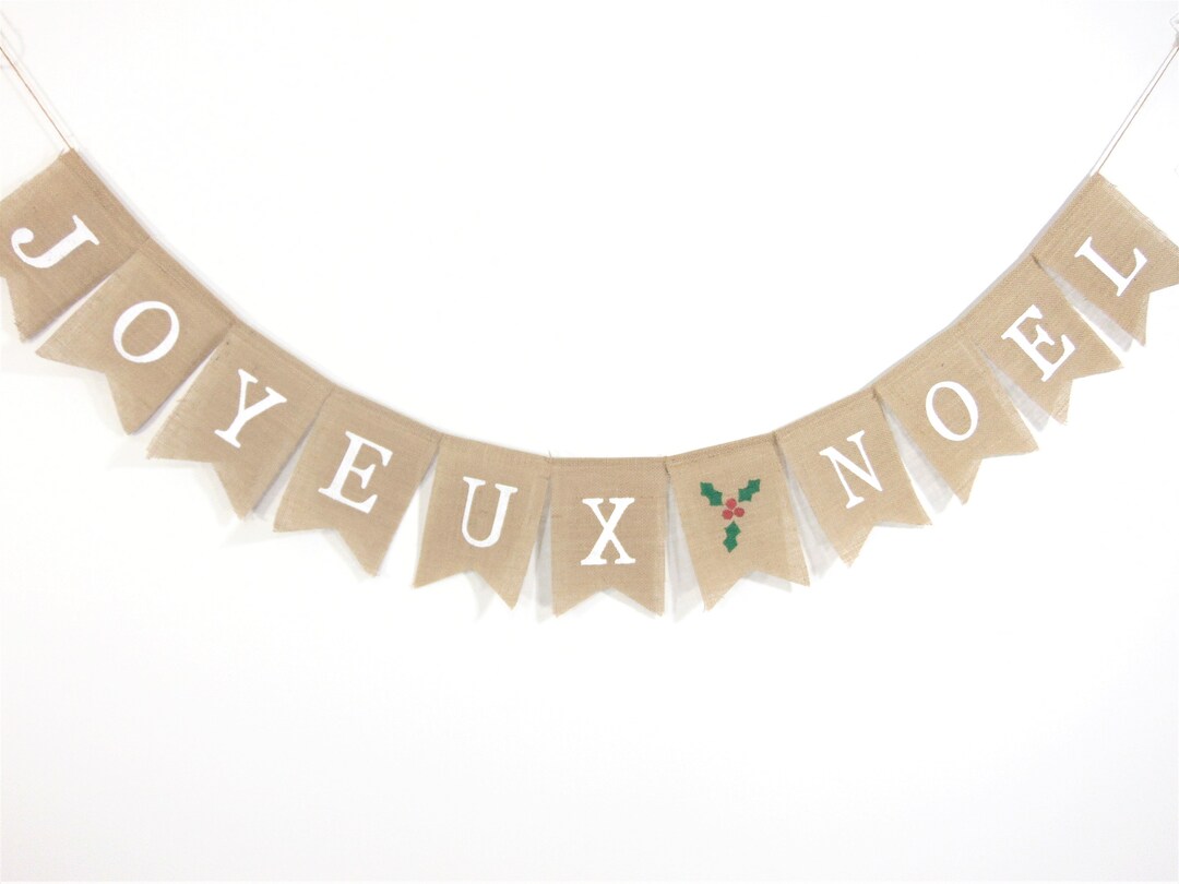 Joyeux Noel Banner, French Christmas Decorations, Christmas Decorations ...