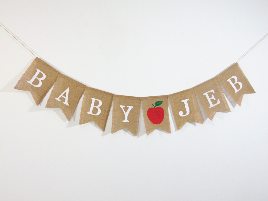 Custom Apple Banner, Apple Baby Shower Decorations, Apple Party Banner ...