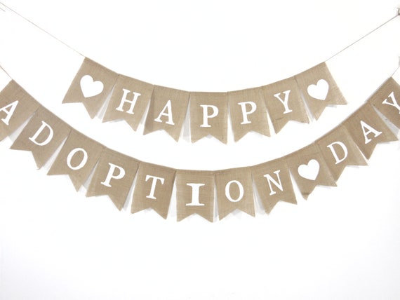 Happy Adoption Day Banner Adoption Day Banner Adoption Day - Etsy