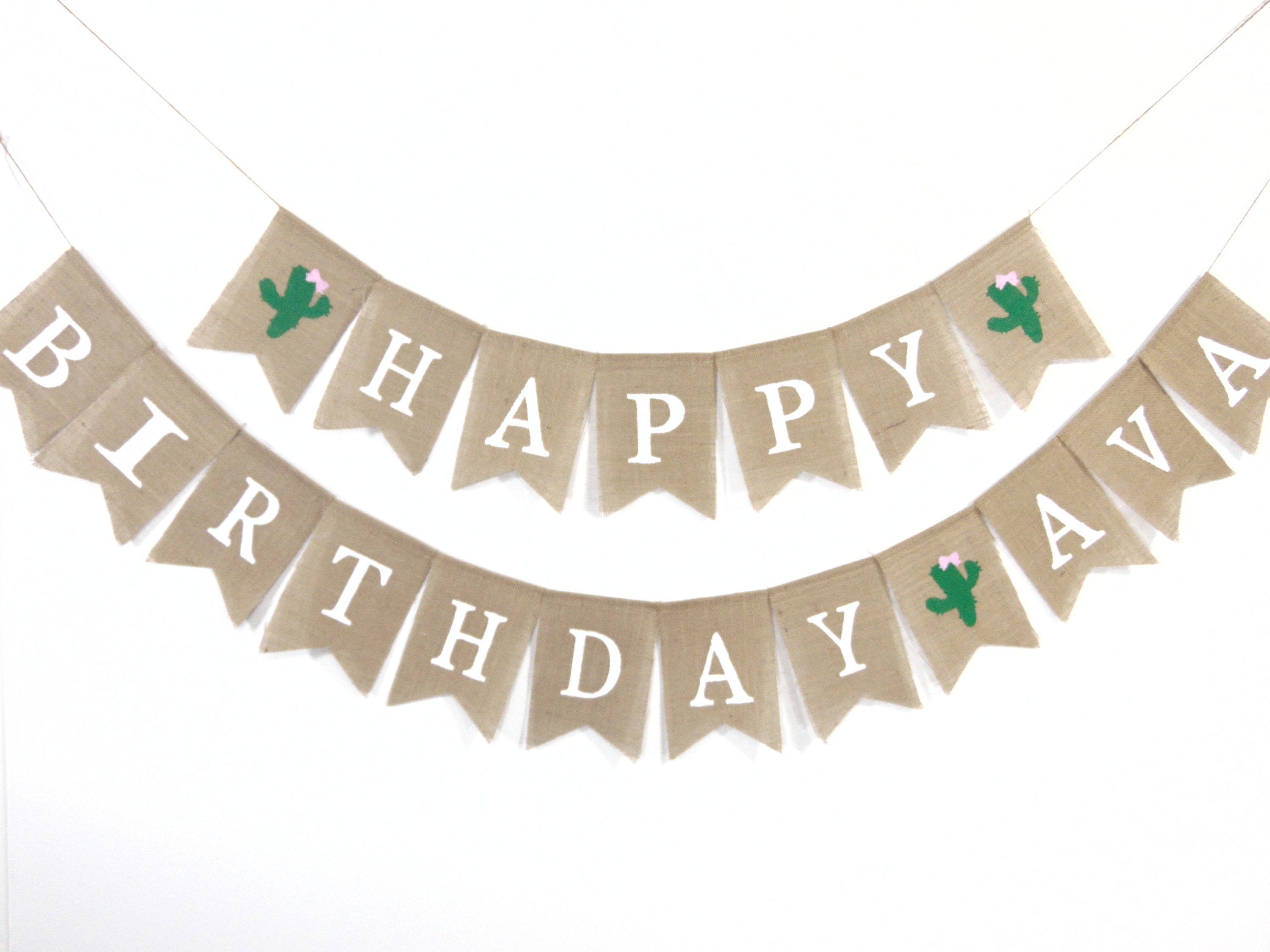 Cactus Birthday Banner Cactus First Birthday First Birthday - Etsy