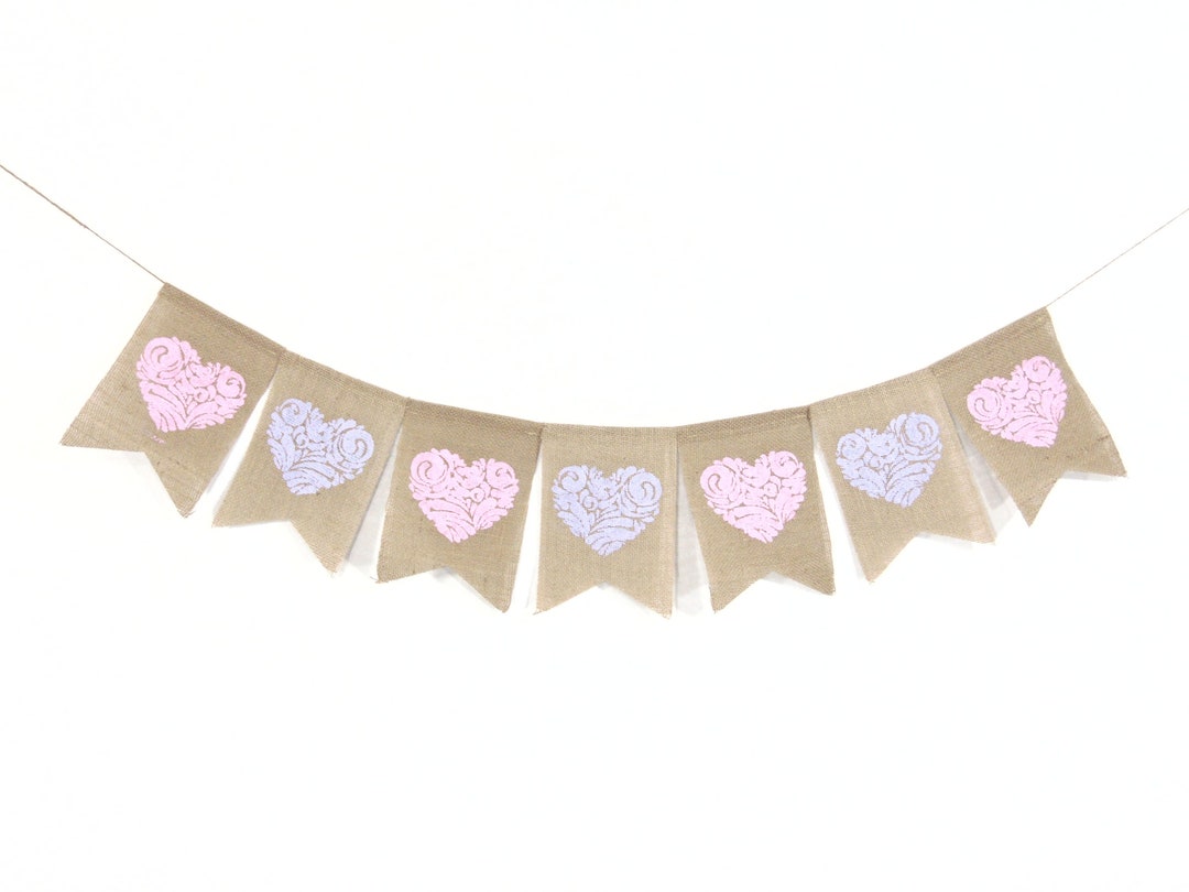 Valentine Heart Banner, Valentines Day Decor, Happy Valentines Day ...