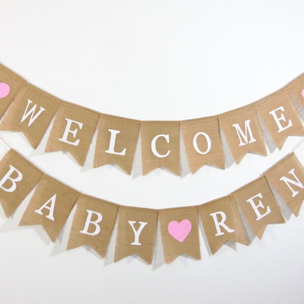 Burlap Welcome Sign - Etsy