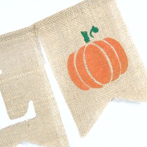 Happy Fall Burlap Banner, Fall Decorations, Autumn Burlap Banner, Happy ...