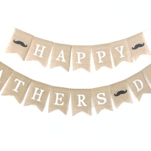 Happy Fathers Day Burlap Banner, Fathers Day Banner, Fathers Day Burlap ...