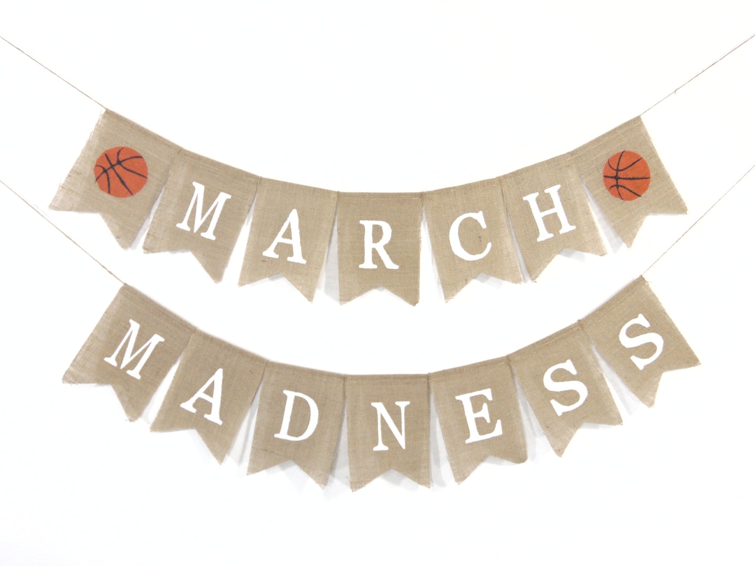 March Madness Decor, March Madness Banner, March Madness Party Garland ...