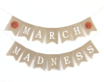 March Madness Decor, March Madness Banner, March Madness Party Garland ...