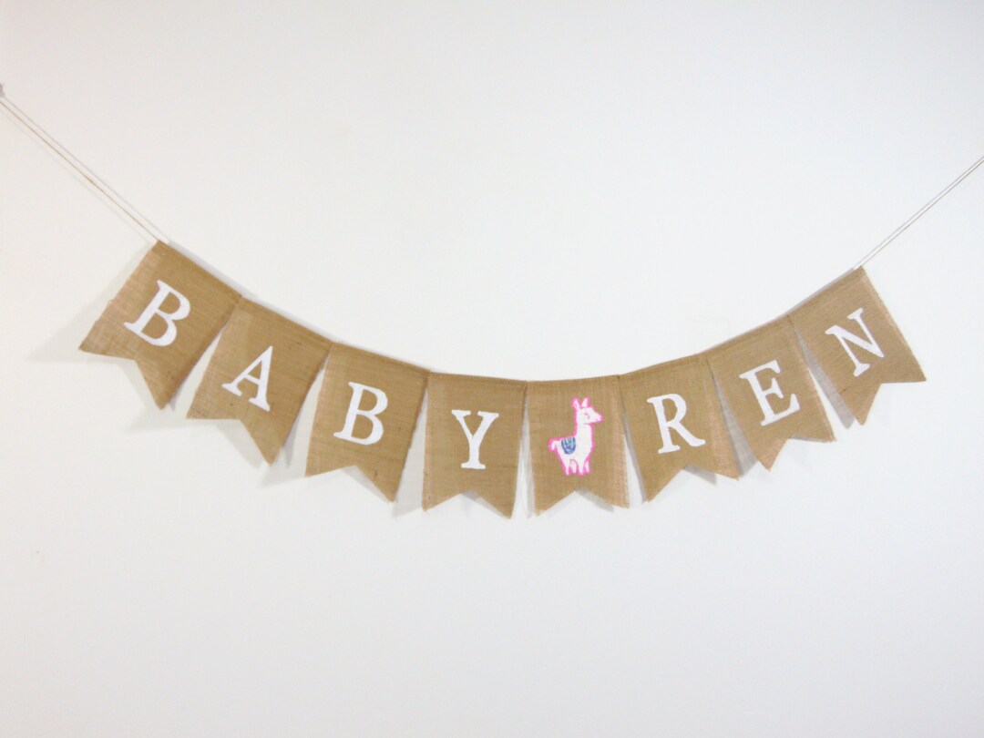 Custom Llama Name Banner, Llama Banner Decorations, Alpaca Shower ...