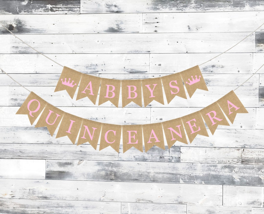 Custom Quinceanera Banner, Quinceanera Decorations, Mis Quince Banner ...