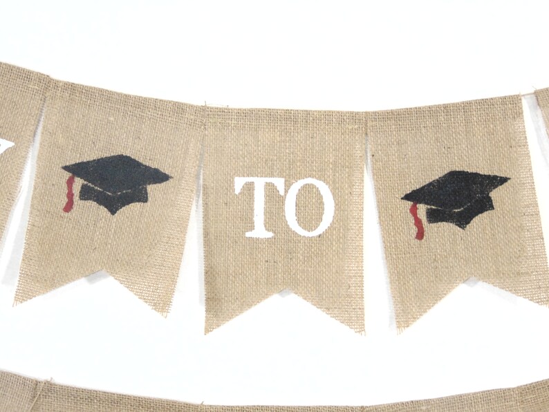 Way to Go Graduation Banner, Graduation Burlap Banner, Custom ...