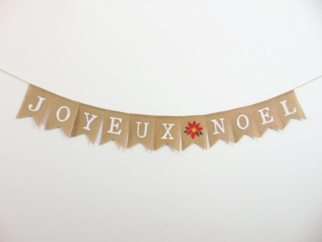 Joyeux Noel Banner, French Christmas Decorations, Christmas Decorations ...