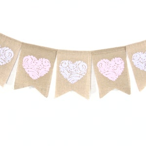 Valentine Heart Banner, Valentines Day Decor, Happy Valentines Day ...