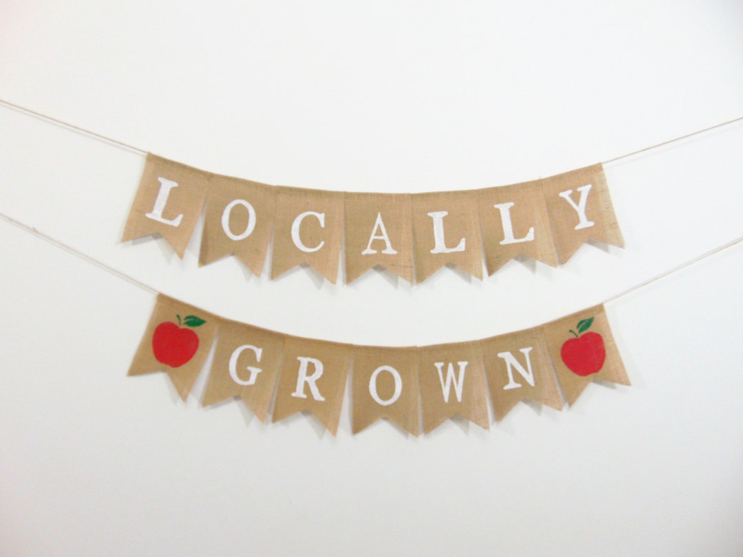 Locally Grown Banner, Locally Grown Baby Shower, Locally Grown ...