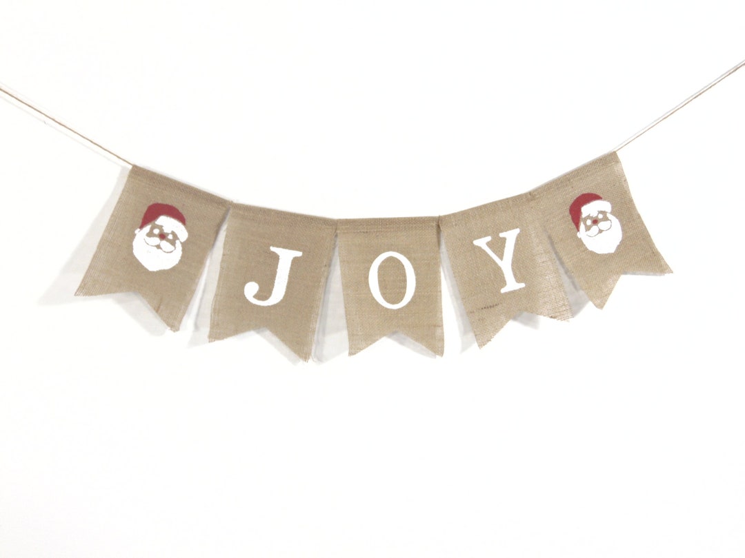 Joy Christmas Banner, Christmas Decorations, Christmas Mantel ...