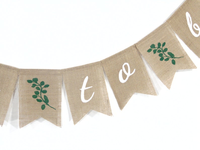 Greenery Bride to Be Banner Bridal Shower Decorations - Etsy