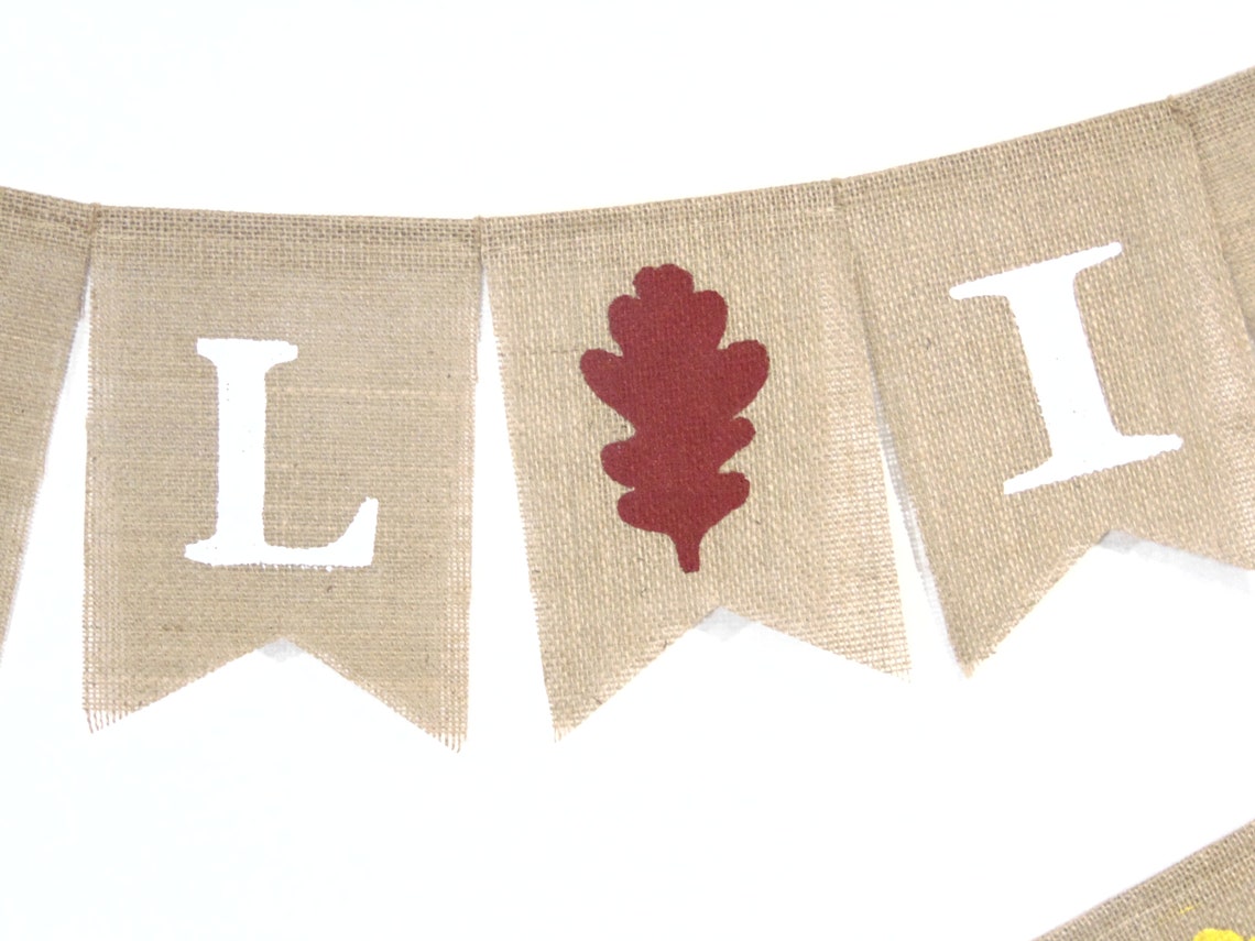 Fall in Love Burlap Banner, Rustic Wedding, Bridal Shower, Engagement ...