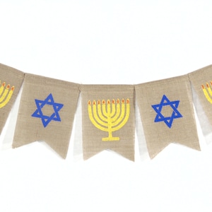 Hanukkah Decorations, Hanukkah Banner, Hanukkah Bunting, Happy Hanukkah ...