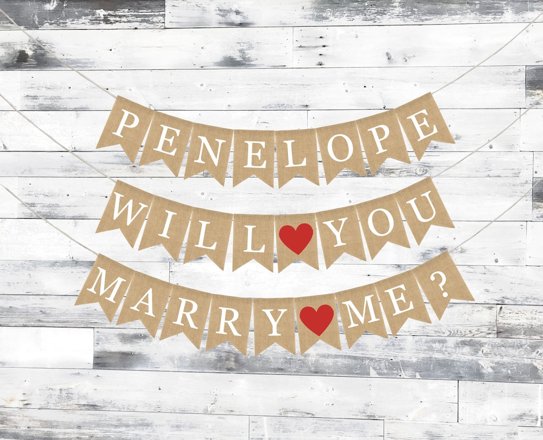 Custom Will You Marry Me Banner, Wedding Proposal Banner, Reception ...