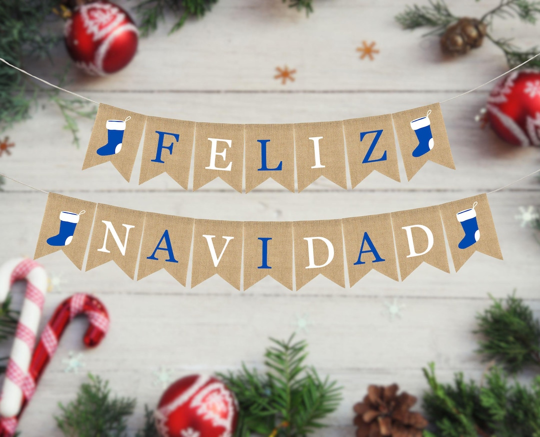 Feliz Navidad, Feliz Navidad Banner, Christmas Decor, Feliz Navidad ...