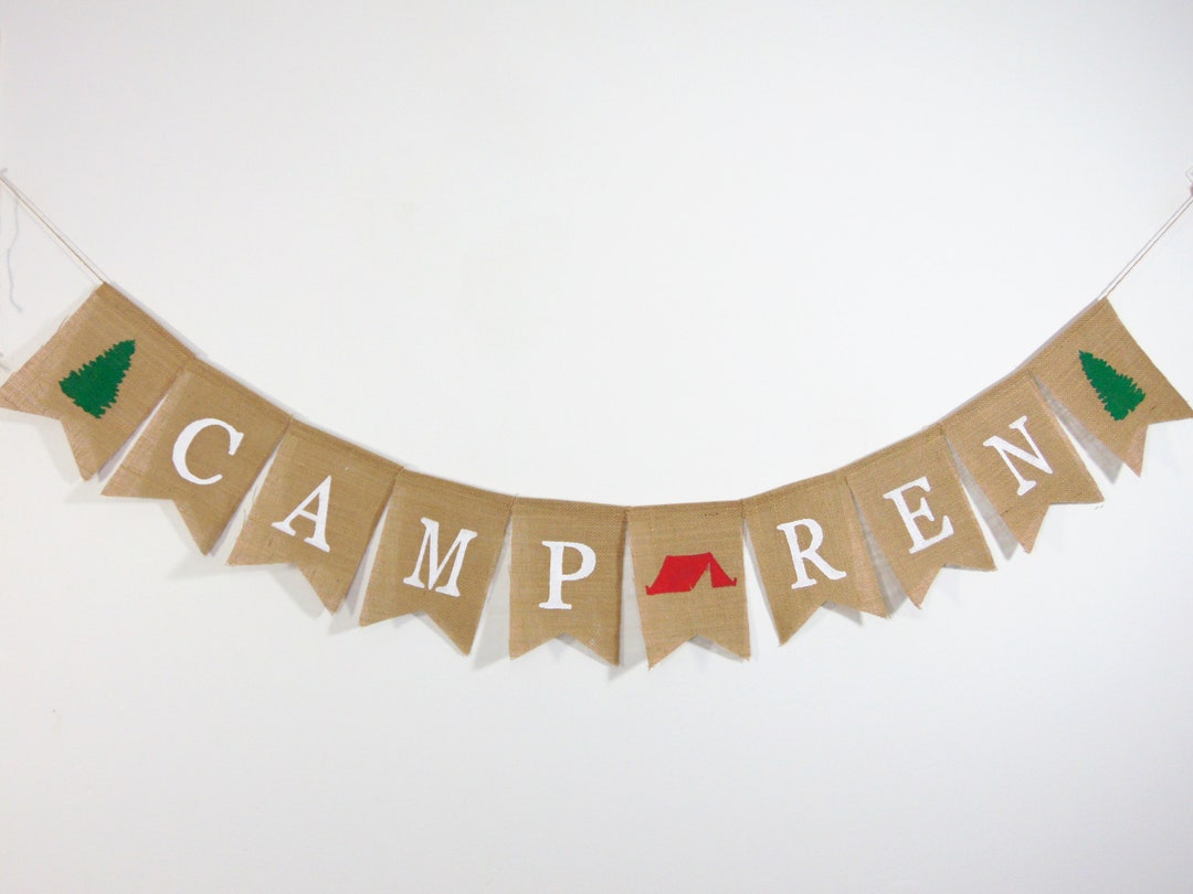 Custom Camp Banner, Camp Baby Shower Banner, Camp Birthday Banner, Camp ...