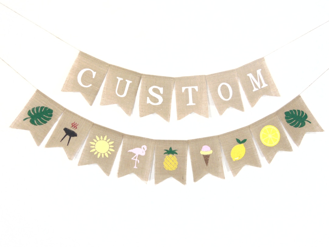 Custom Sumer Banner, Personalized Summer Banner, Design Your Banner ...