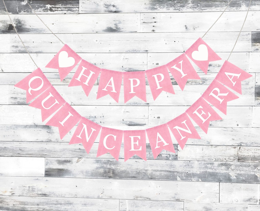 Custom Quinceanera Banner, Quinceanera Decorations, Mis Quince Banner ...