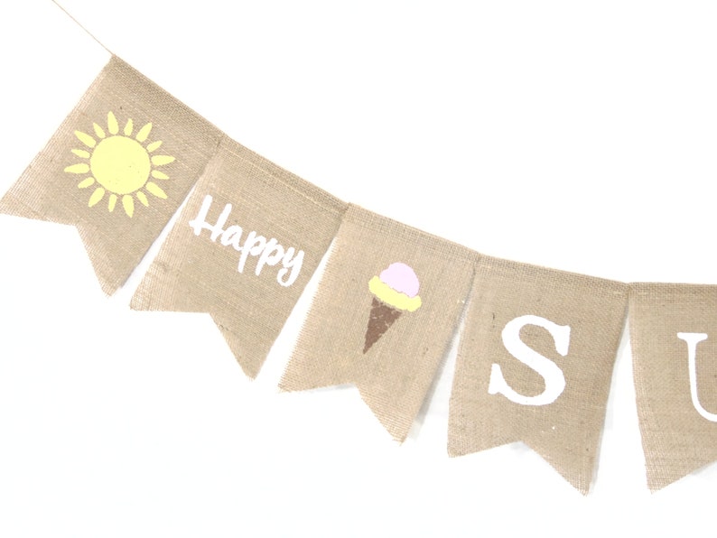 Happy Summer Banner Summer Decorations Summer 4th of July - Etsy