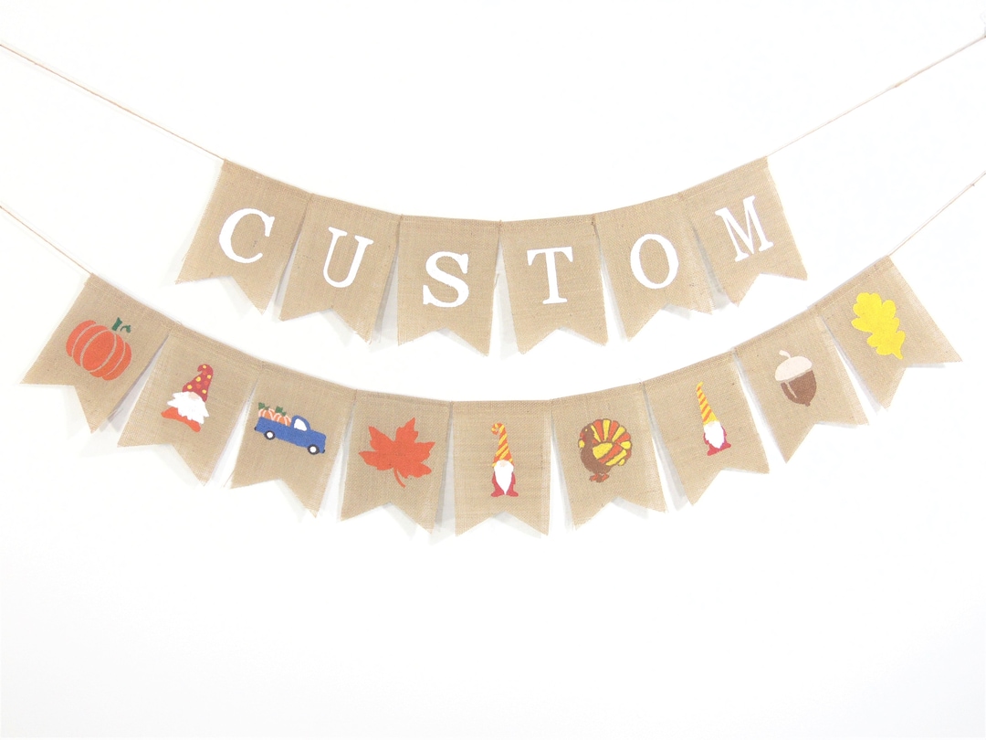 Custom Thanksgiving Banner, Personalized Thanksgiving Banner, Design ...