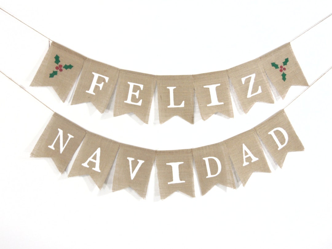 Feliz Navidad, Feliz Navidad Banner, Christmas Decor, Feliz Navidad ...