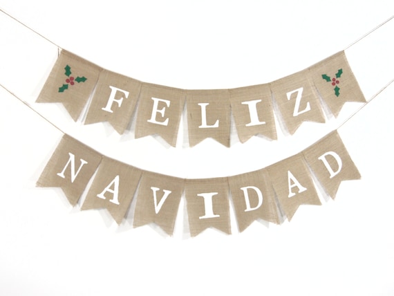 Feliz Navidad Feliz Navidad Banner Christmas Decor Feliz - Etsy