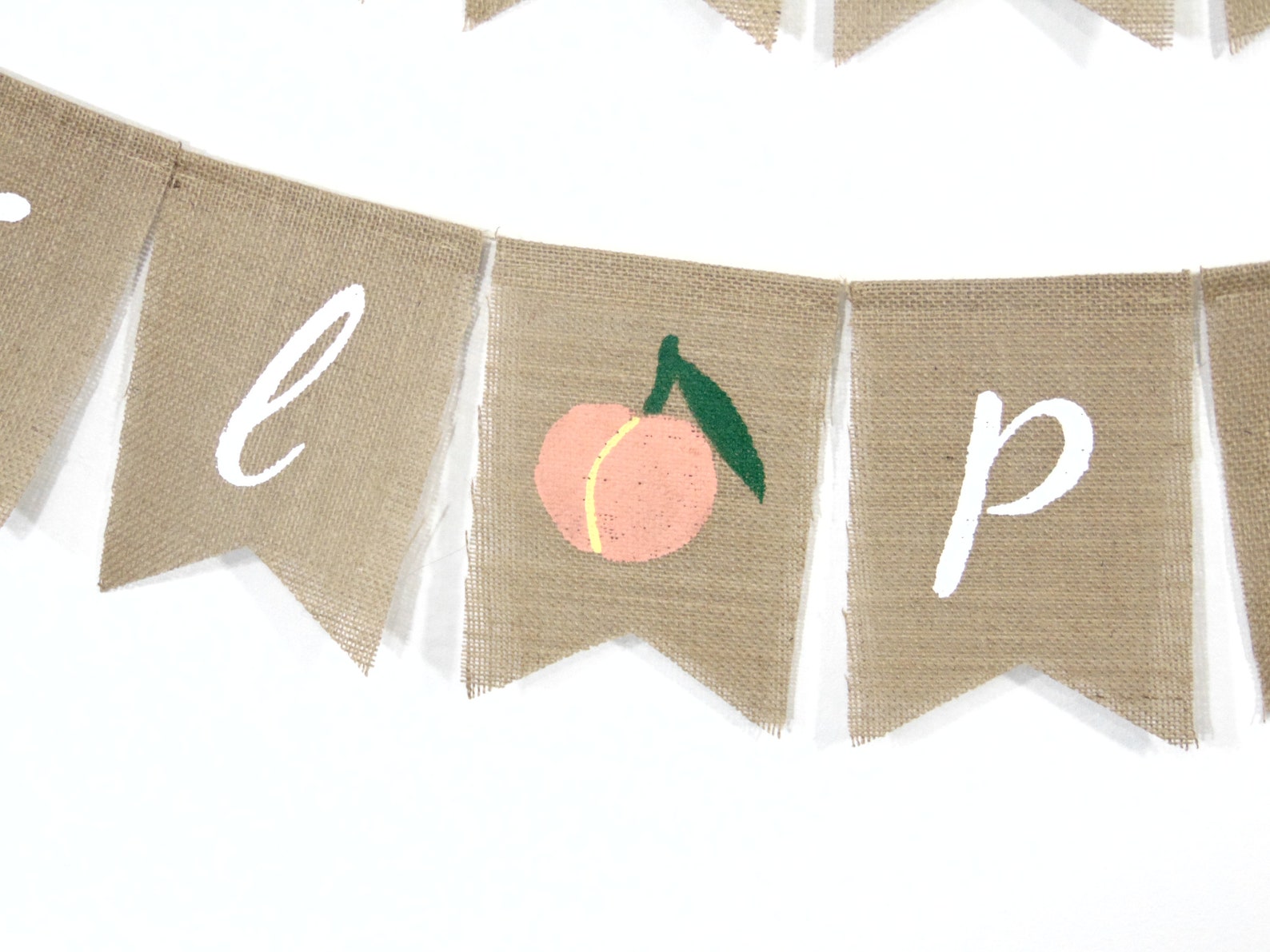 Sweet Lil Peach, Peach Baby Shower Banner, Peach Shower Decorations ...