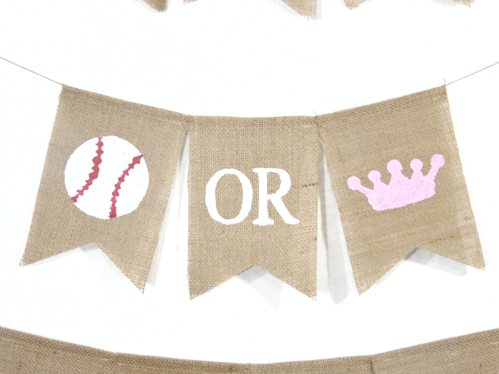 Pitcher or Princess Banner Gender Reveal Banner Pitcher or - Etsy