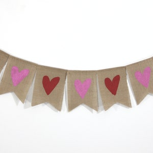 Valentine Heart Banner, Valentines Day Decor, Happy Valentines Day ...