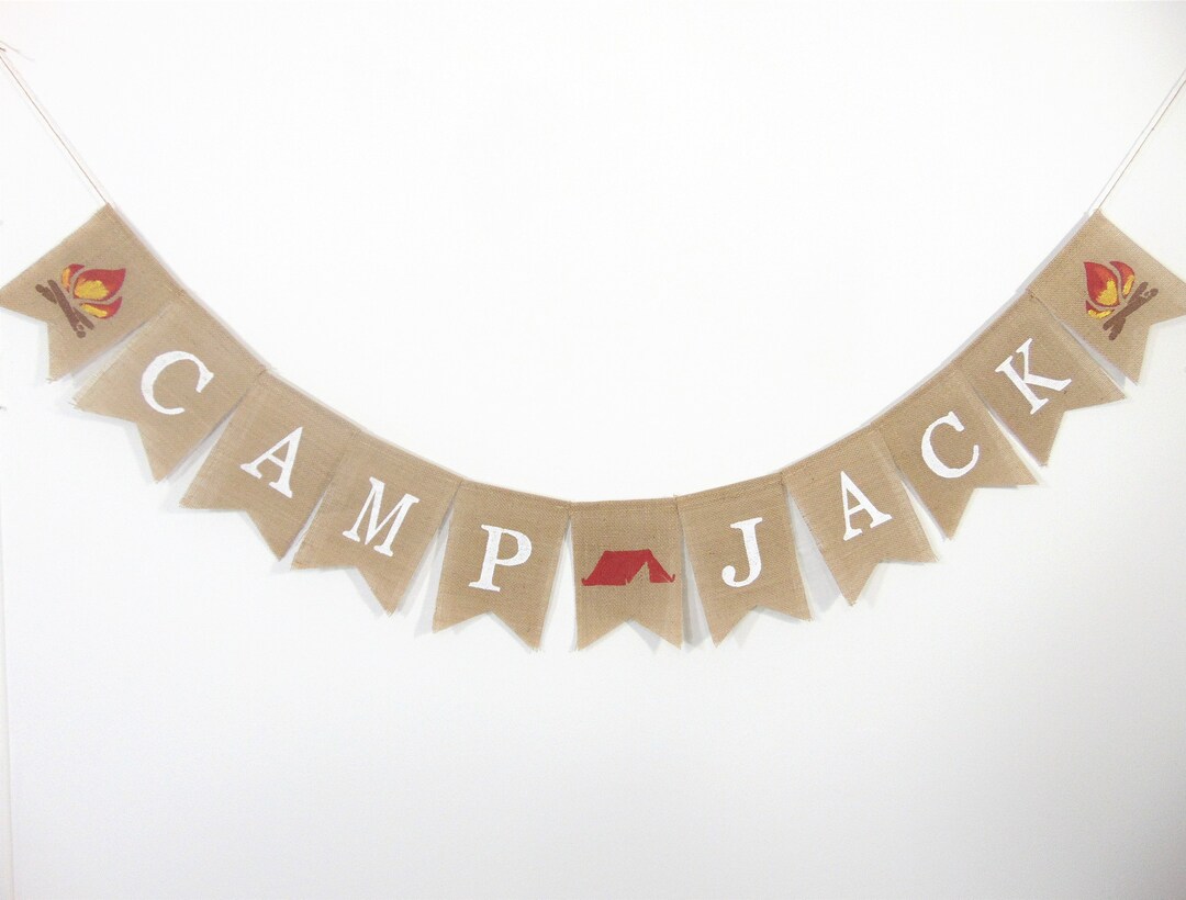 Custom Camp Banner, Camp Baby Shower Banner, Camp Birthday Banner, Camp ...