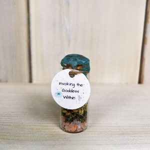 Invoking the Goddess Within Spell Jar, Empowered Femininity Spell ...