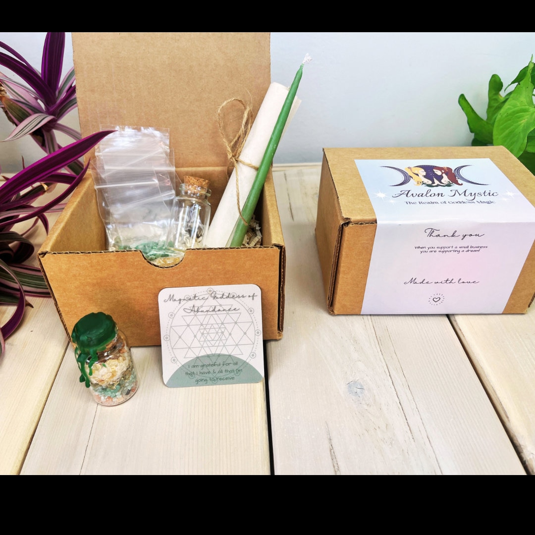 Abundance DIY Spell Jar Kit, Money and Prosperity Spell Jar - Etsy