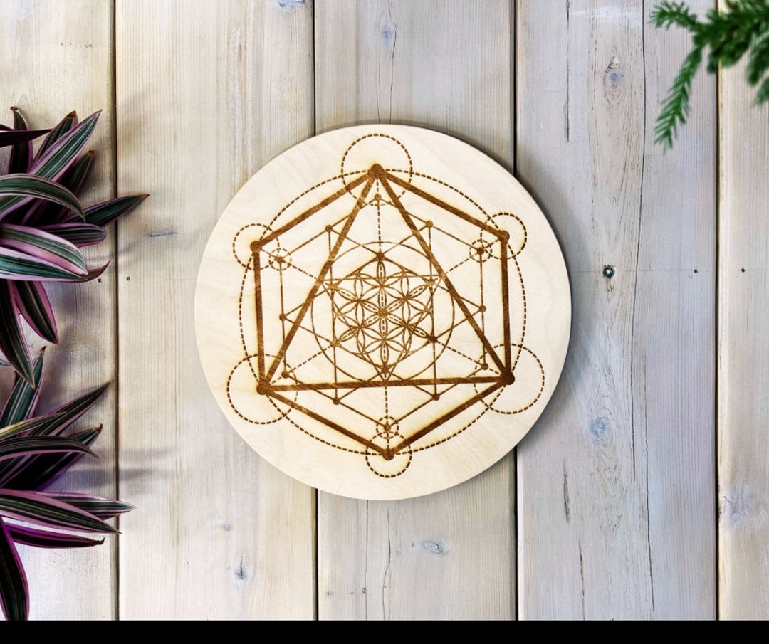 Goddess Within Crystal Grid Board, Wood Crystal Grid Board, Sacred ...