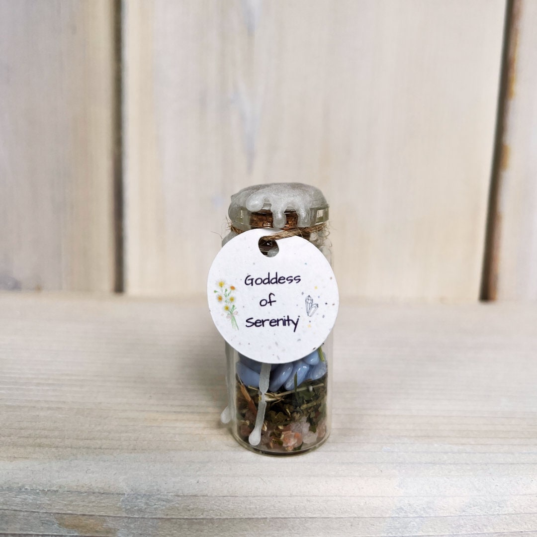 Serenity Spell Jar, Peace & Calm Spell Bottle, Anti-anxiety Spell Jar ...