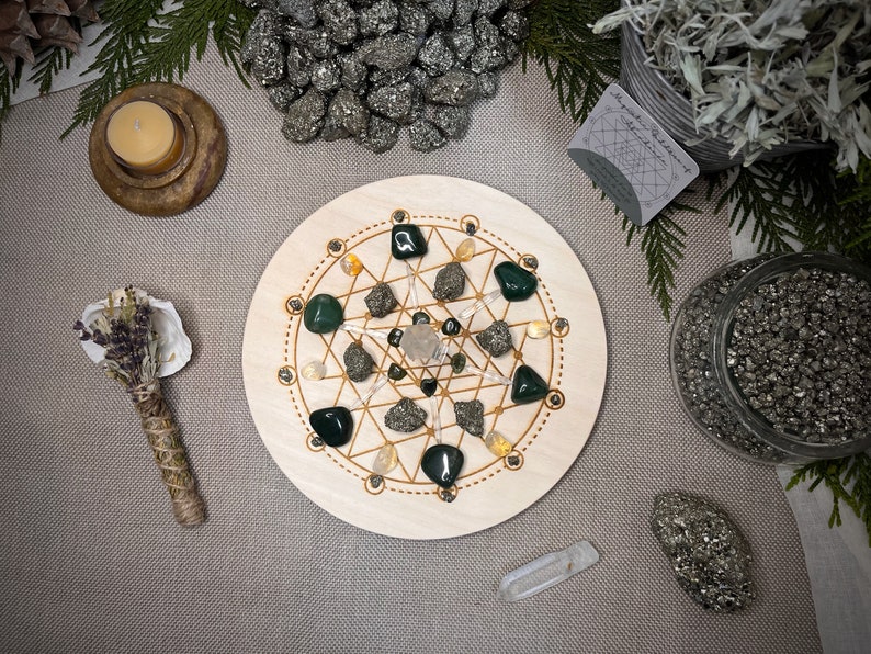 Crystal Grid for Money, Abundance and Success Magnetic Goddess of ...