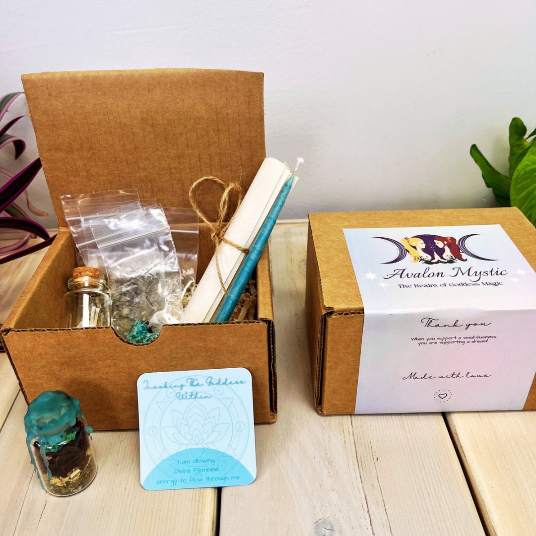 Divine Feminine DIY Spell Jar Kit, Spell Jar to Help You Connect to ...